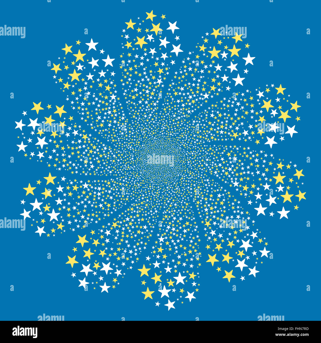 Star Salute Flower With Ten Petals Stock Photo - Alamy