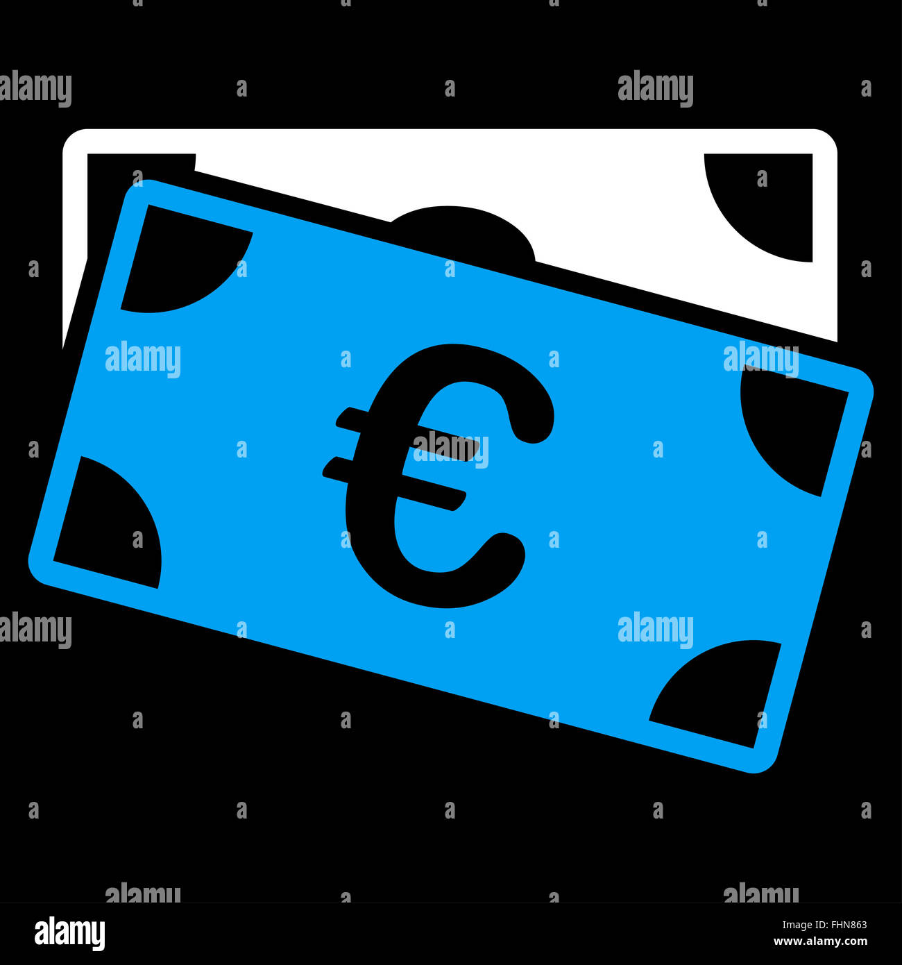 Euro Banknotes Icon Stock Photo - Alamy