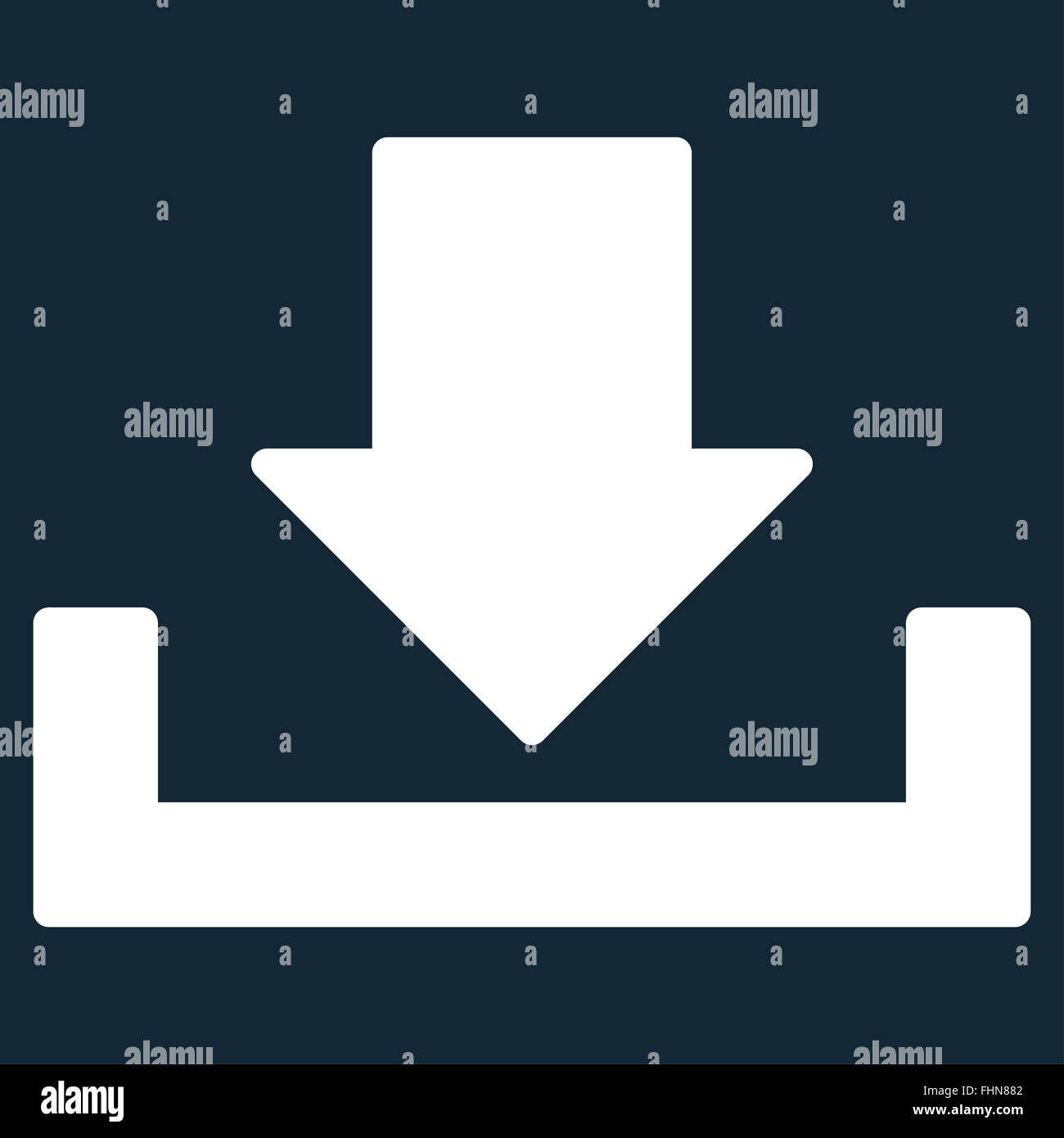 Download flat white color icon Stock Photo - Alamy