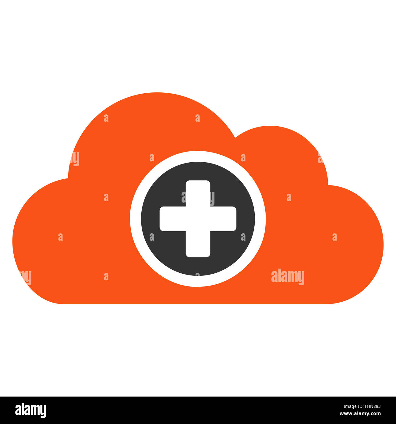 Health Care Cloud Icon Stock Photo - Alamy