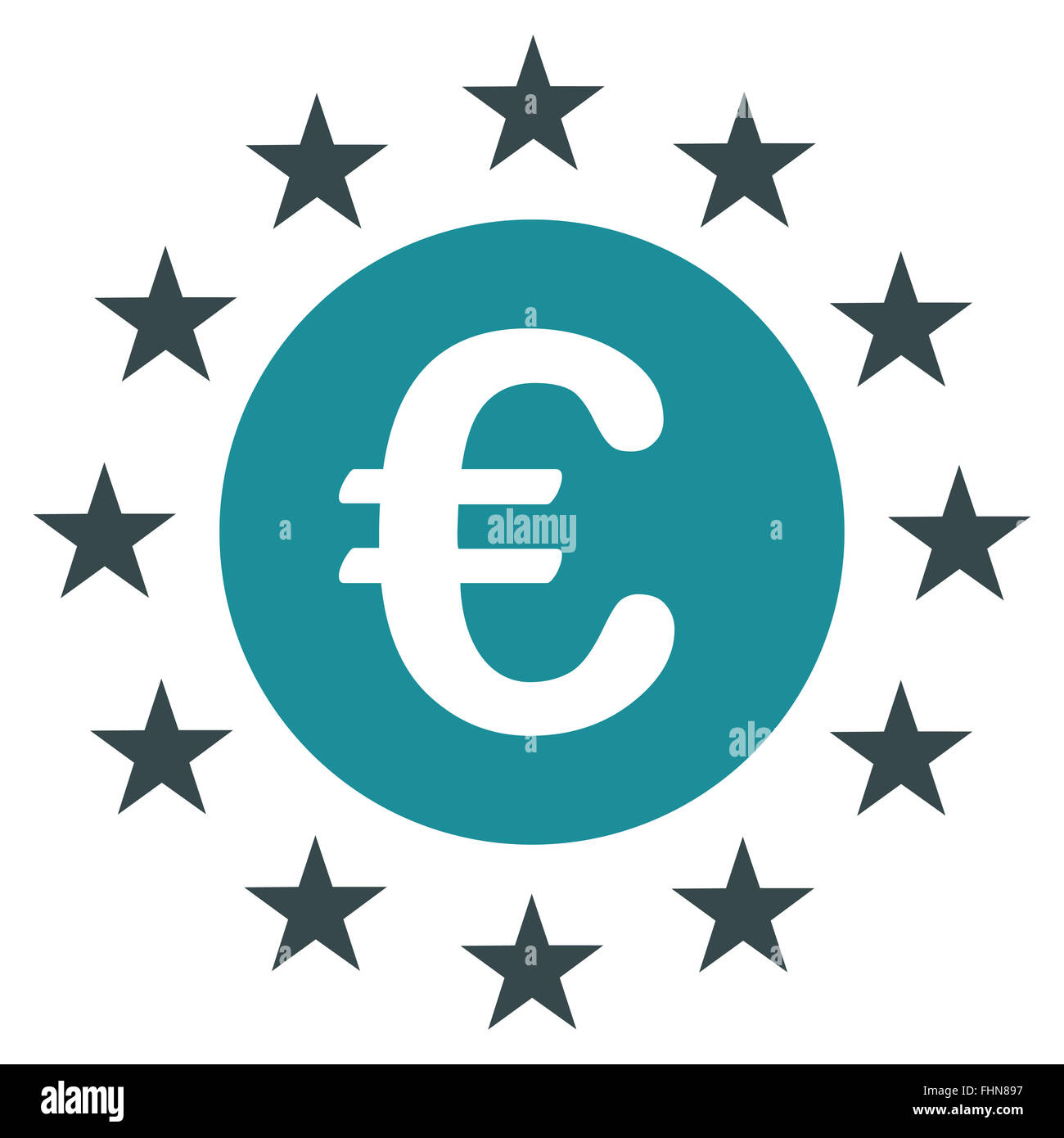 Euro Union Stars Icon Stock Photo - Alamy