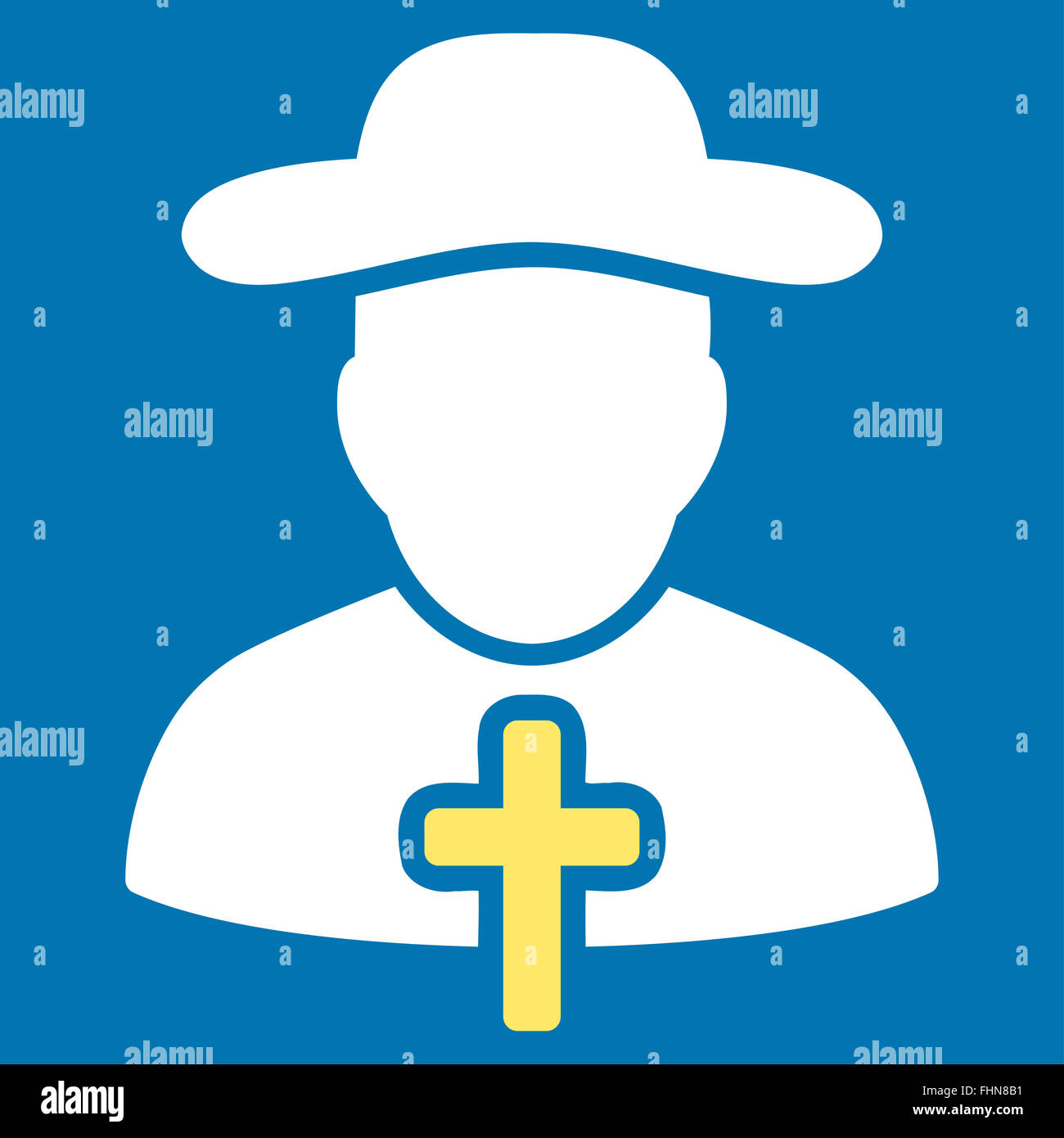 Cleric Flat Icon Stock Photo - Alamy