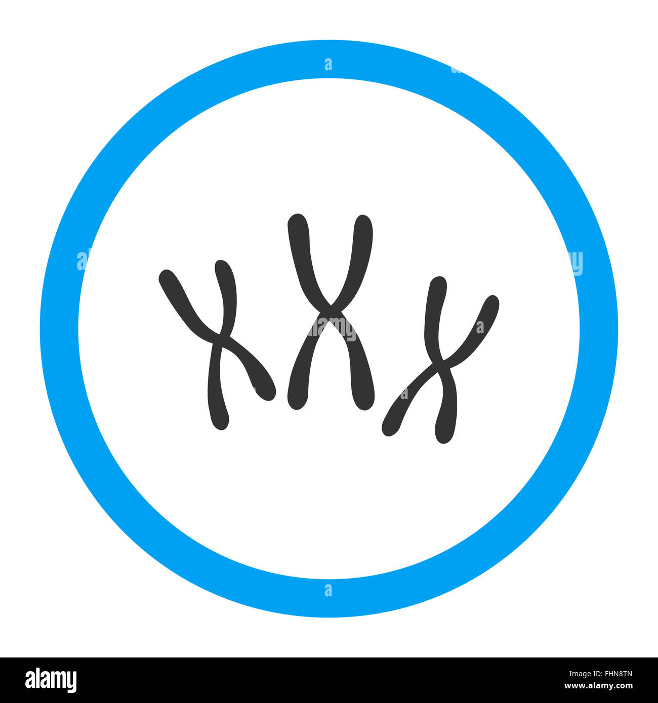 Chromosomes Rounded Vector Icon Stock Photo - Alamy
