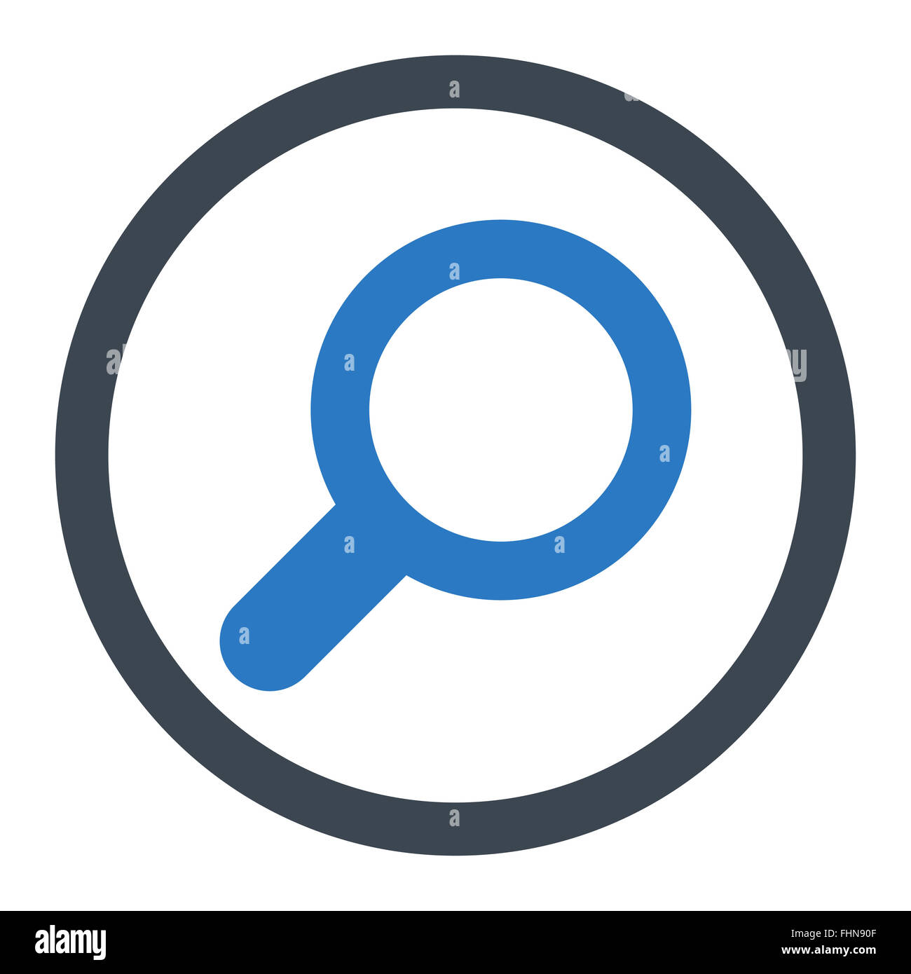 View flat smooth blue colors rounded vector icon Stock Photo - Alamy