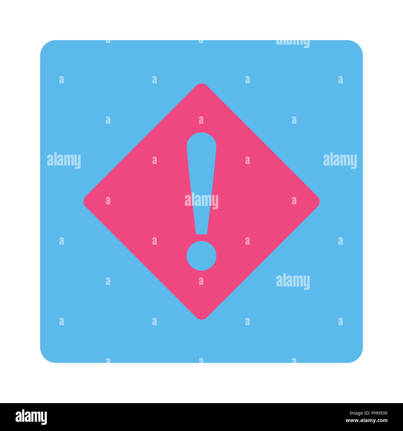 Error flat pink and blue colors rounded button Stock Photo - Alamy