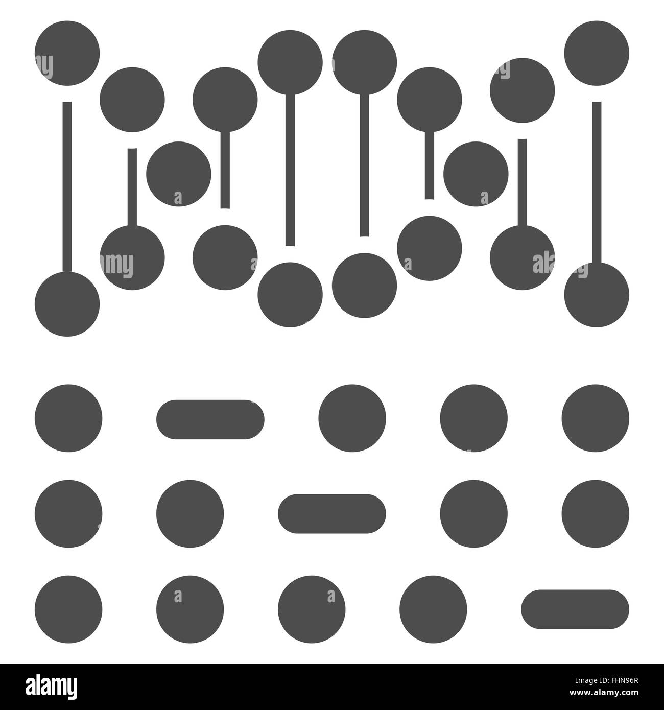 Genetic Code Icon Stock Photo - Alamy