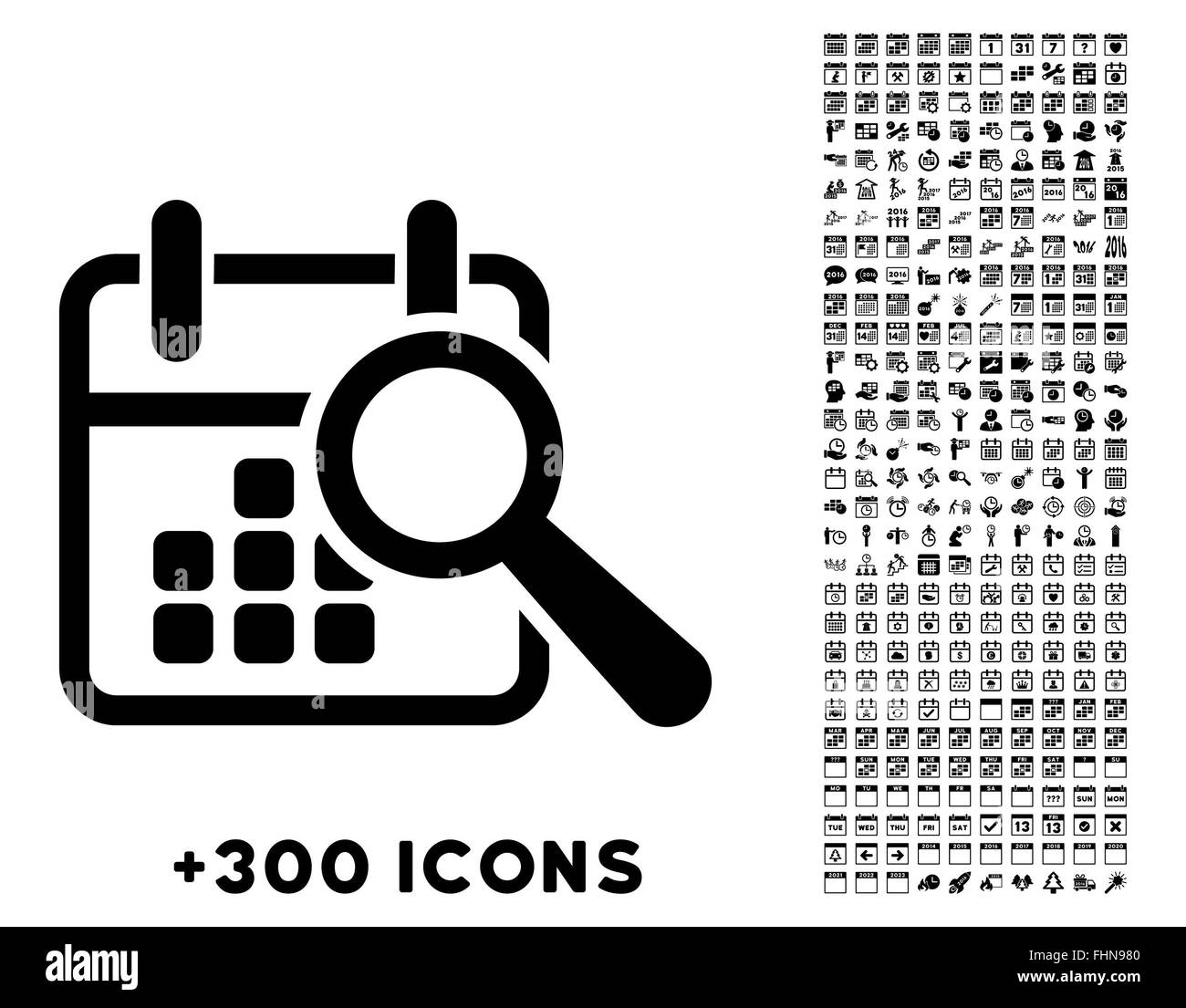 Find Date Icon Stock Photo - Alamy