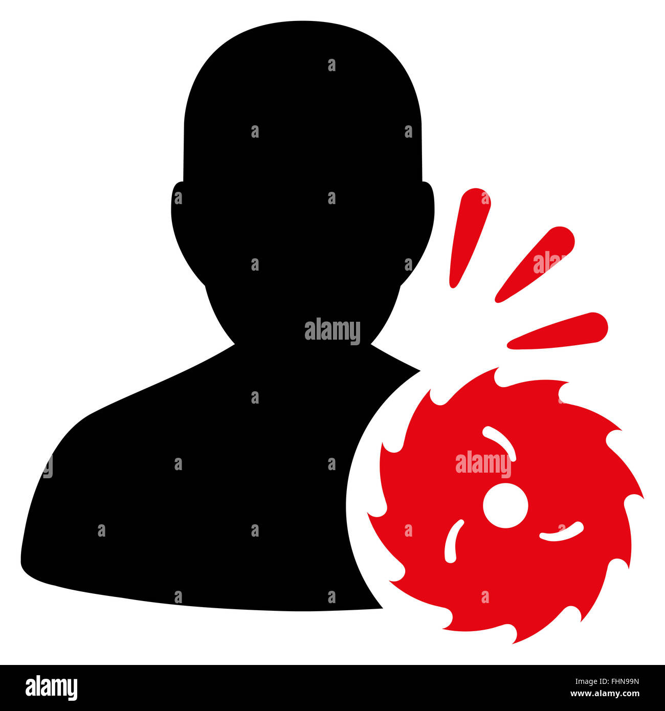 Body Execution Icon Stock Photo - Alamy