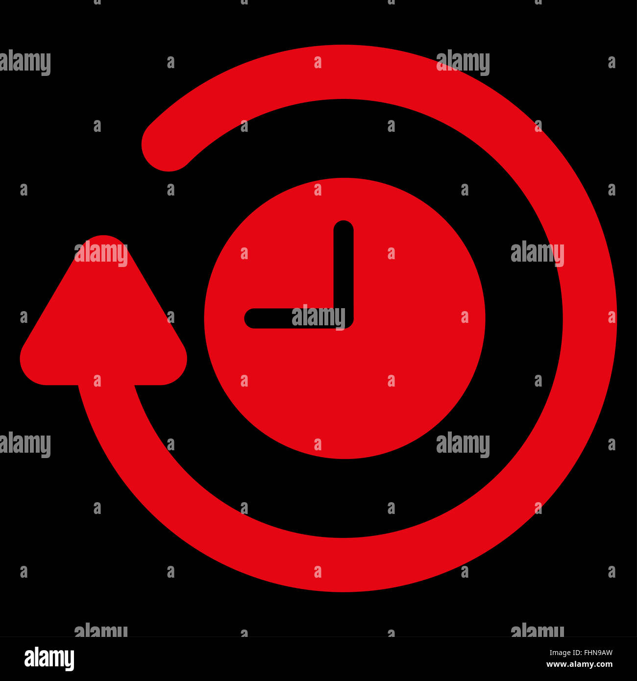 Clock rewind icon hi-res stock photography and images - Alamy