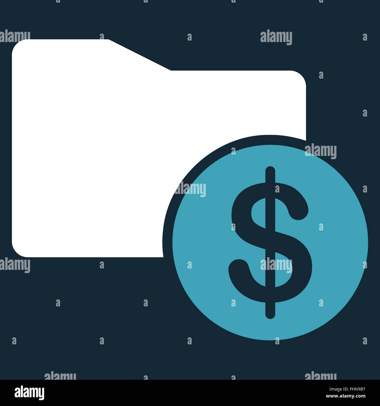 Money Folder icon from Business Bicolor Set Stock Photo - Alamy