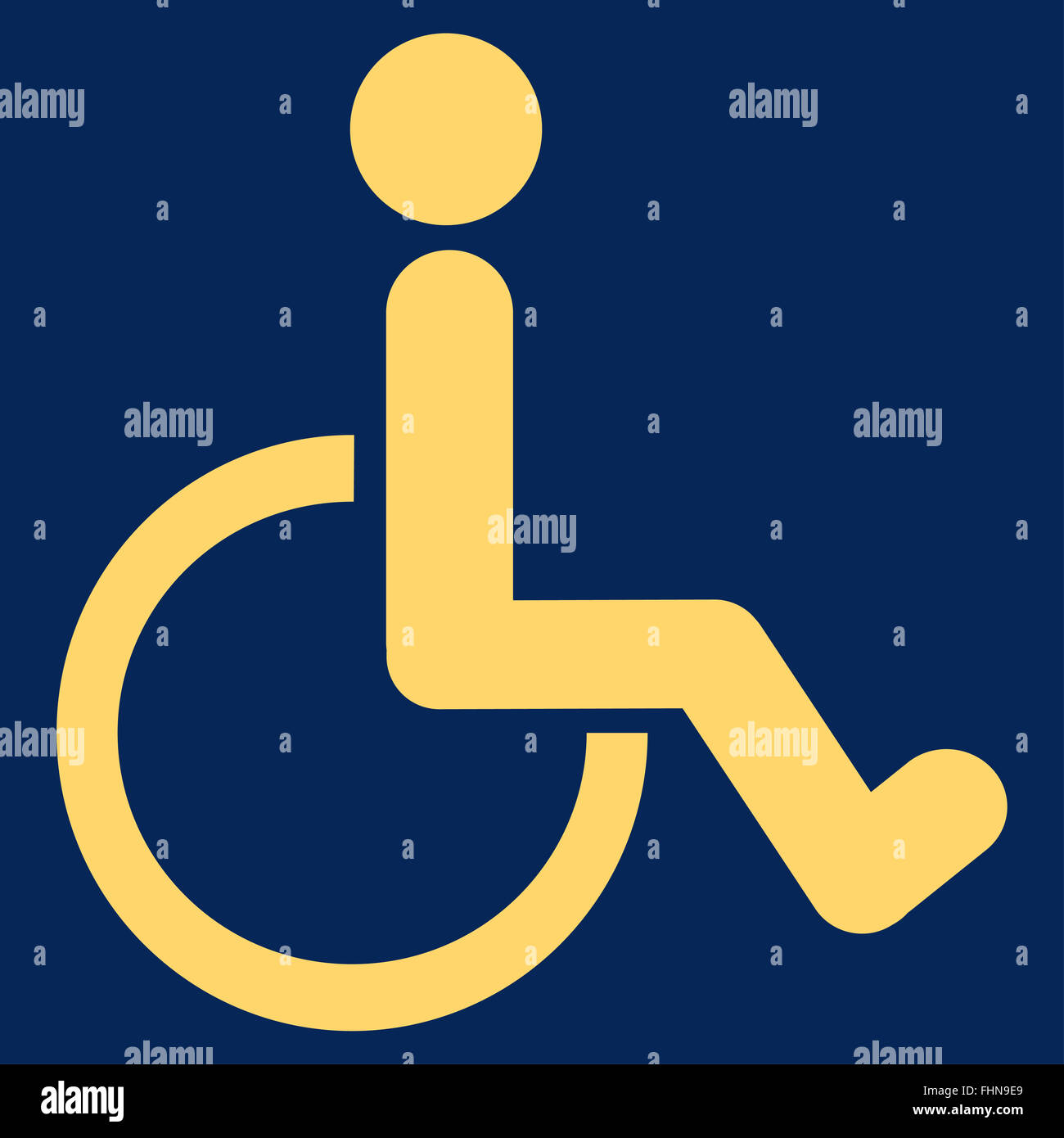 Disabled Person Icon Stock Photo - Alamy