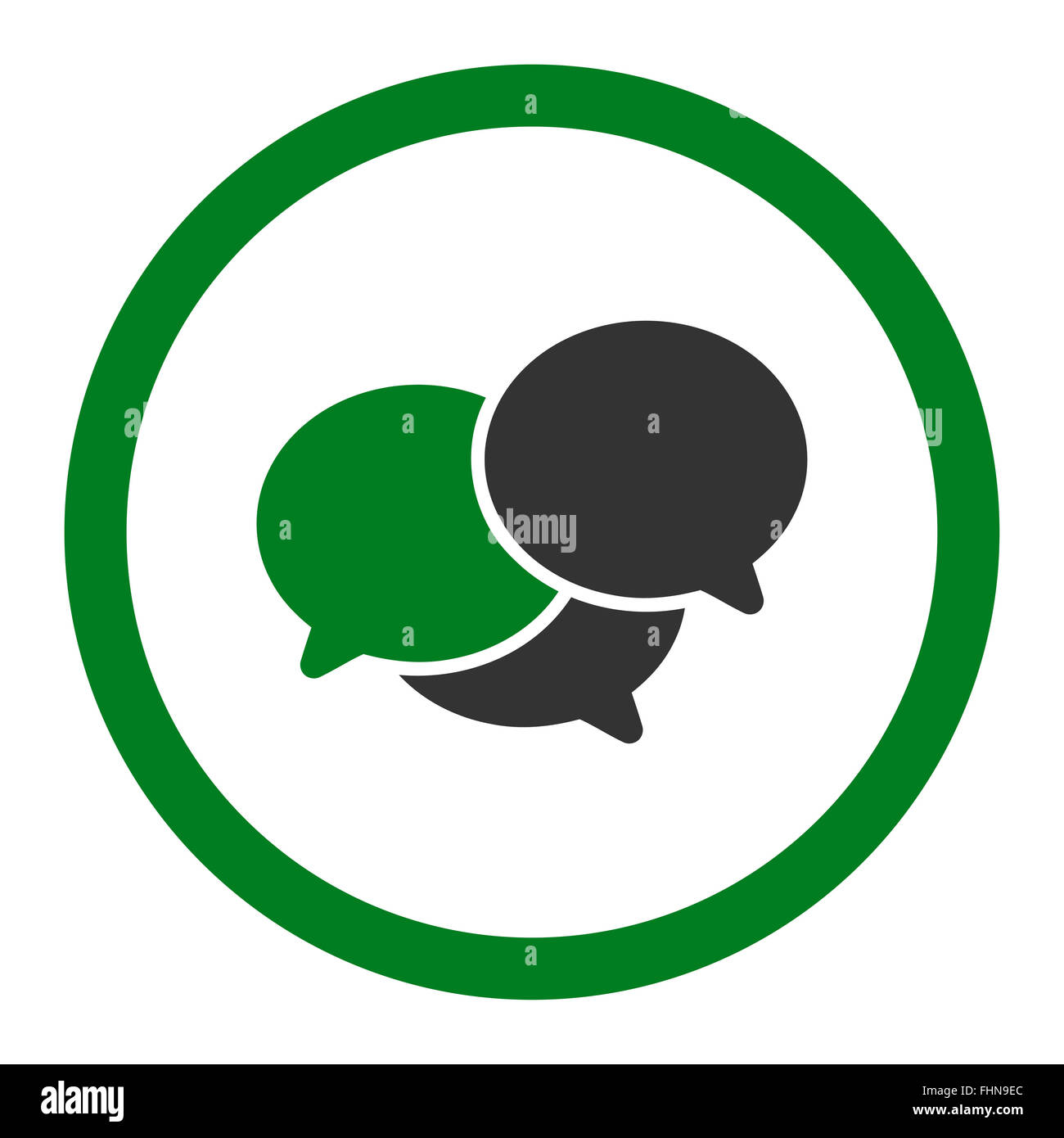 Webinar flat green and gray colors rounded vector icon Stock Photo - Alamy