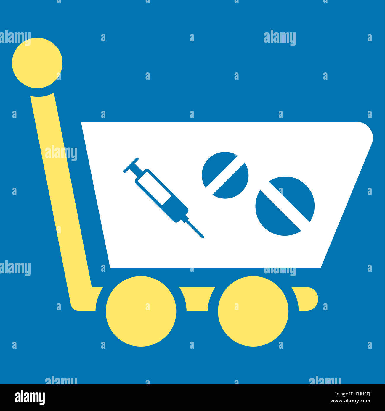 Medication Shopping Cart Icon Stock Photo - Alamy