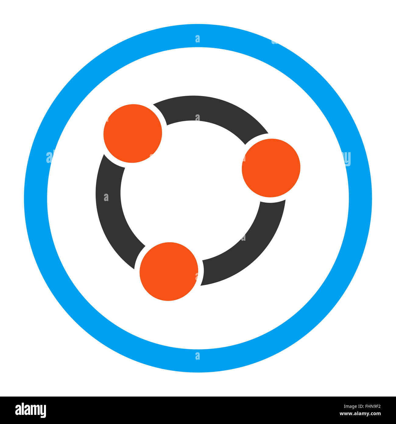 Collaboration Rounded Vector Icon Stock Photo - Alamy