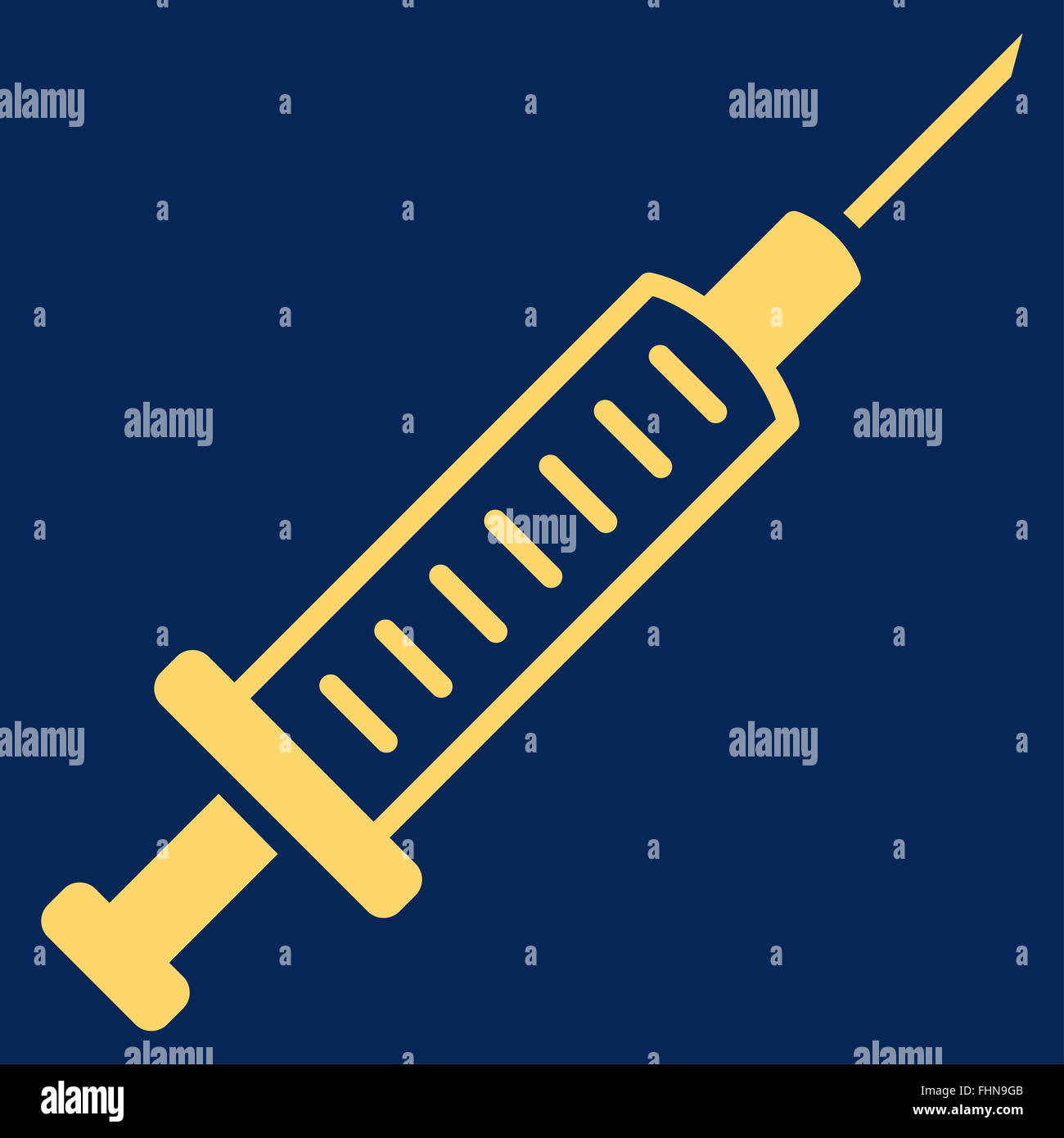 Syringe Flat Icon Stock Photo - Alamy