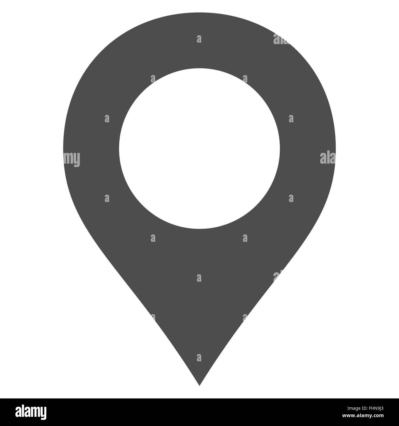 Map Marker flat gray color icon Stock Photo - Alamy