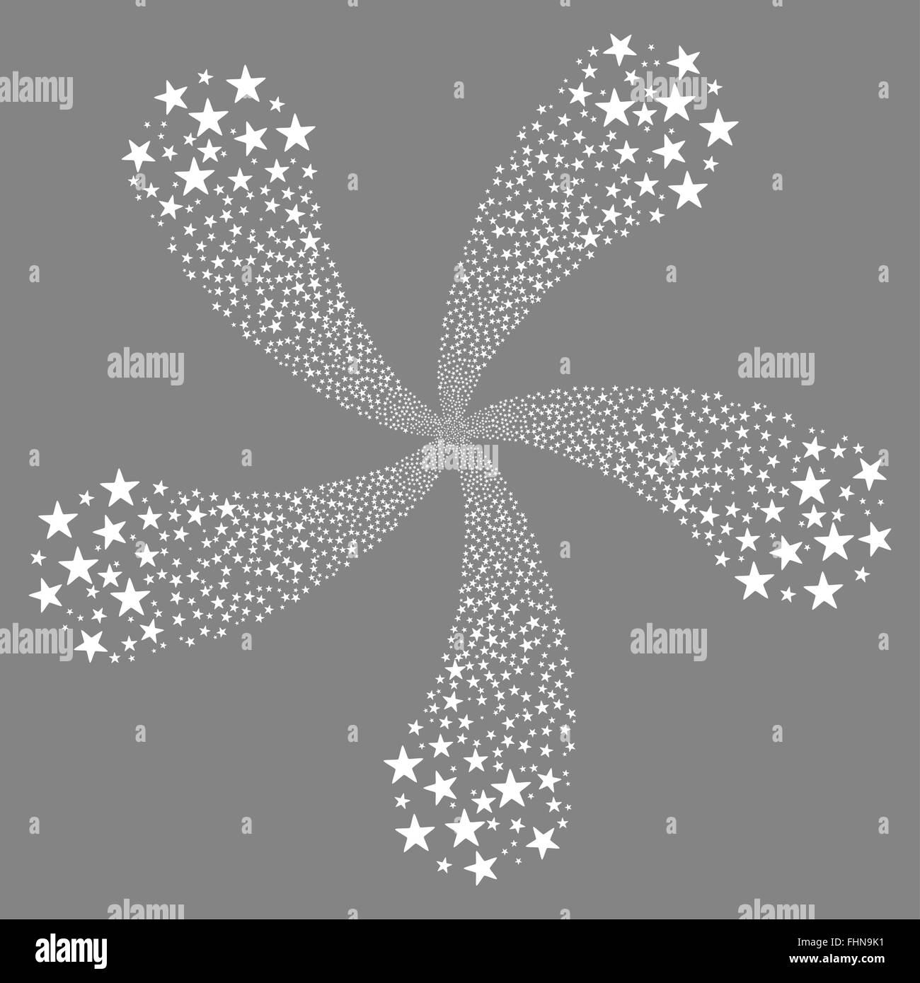 Flower with five petals Black and White Stock Photos & Images - Alamy