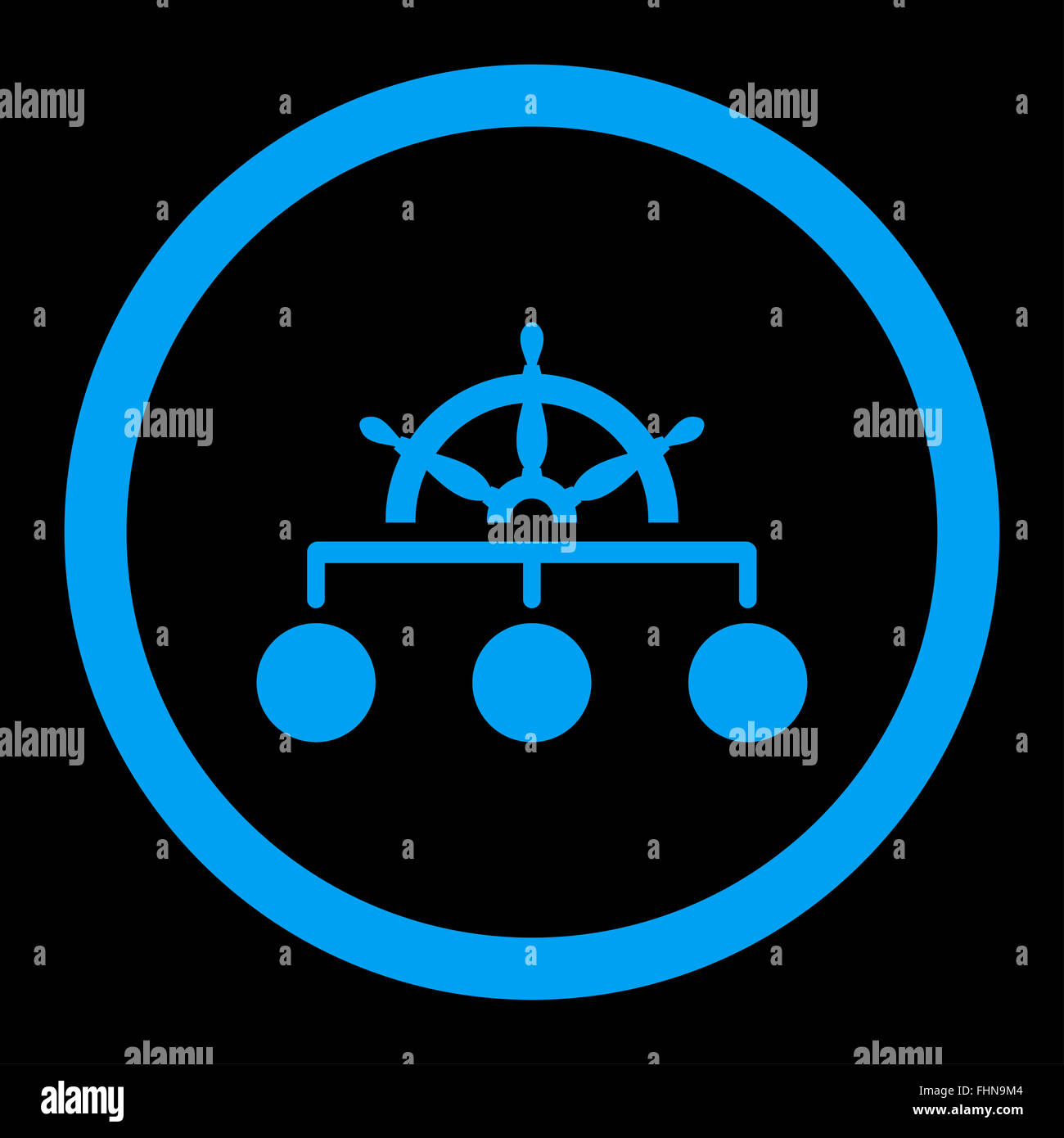 Rule flat blue color rounded vector icon Stock Photo - Alamy