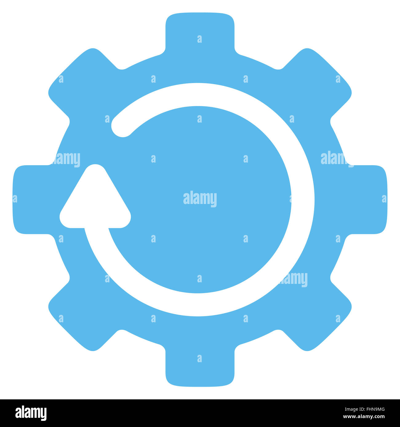 Gear Rotation Icon Stock Photo - Alamy
