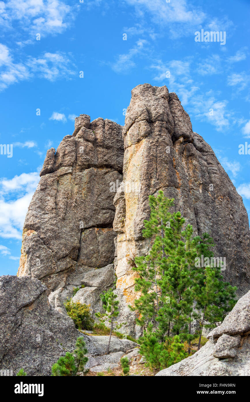 Interesting rock formation in Custer State Park Stock Photo - Alamy