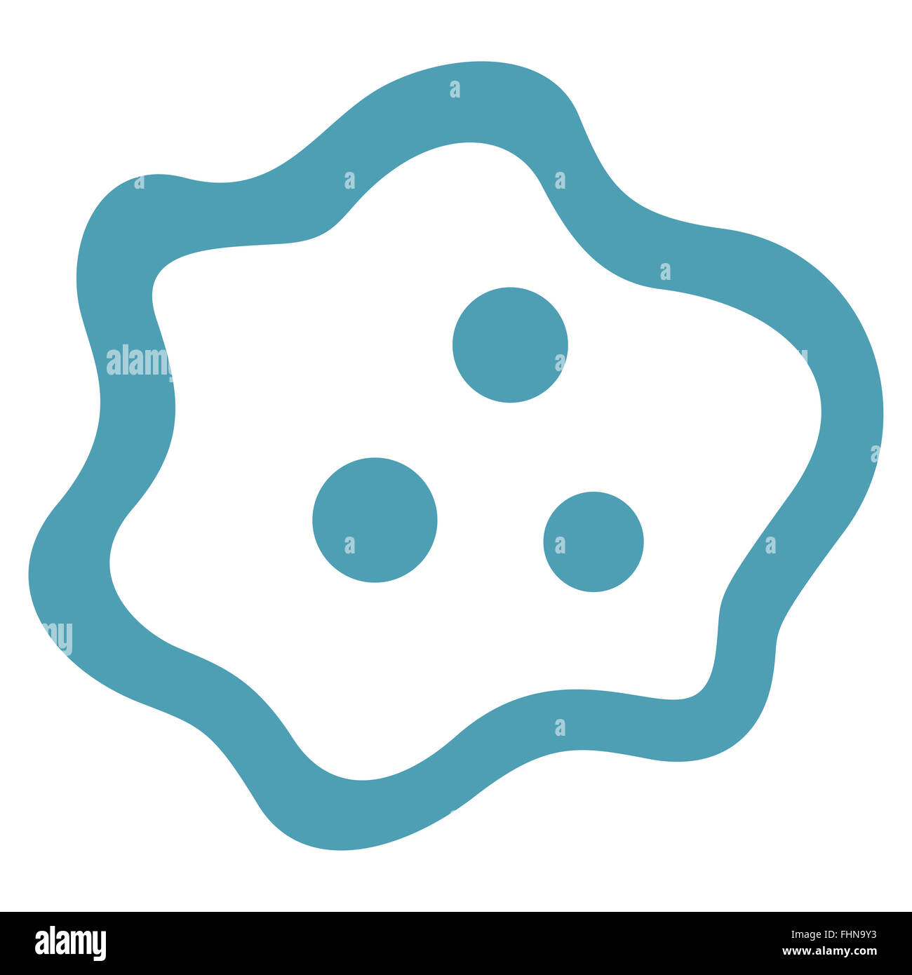 Amoeba Flat Icon Stock Photo - Alamy