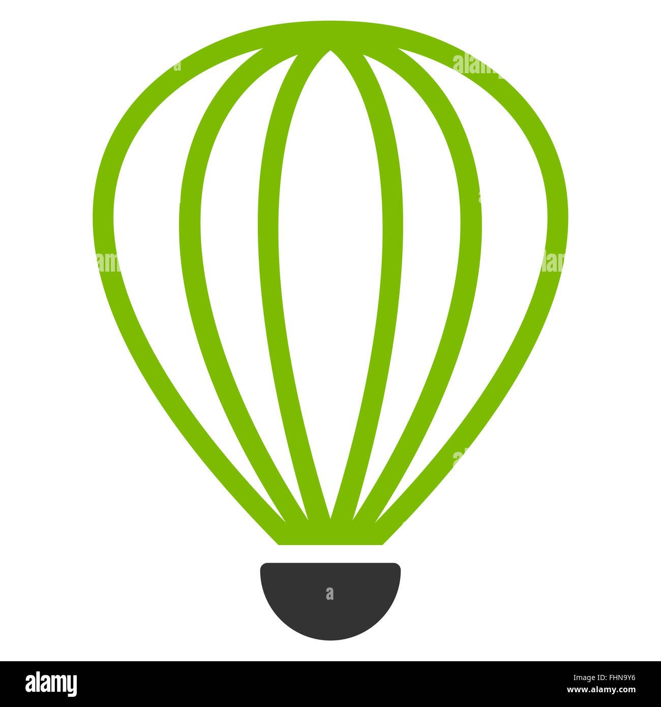 Aerostat Flat Icon Stock Photo - Alamy