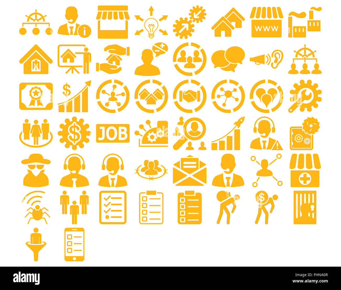 Business Icon Set Stock Photo - Alamy