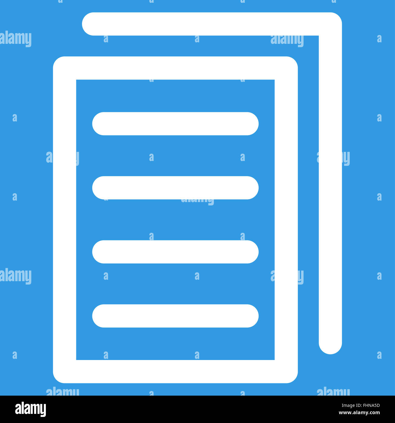 Copy Document Flat Icon Stock Photo - Alamy
