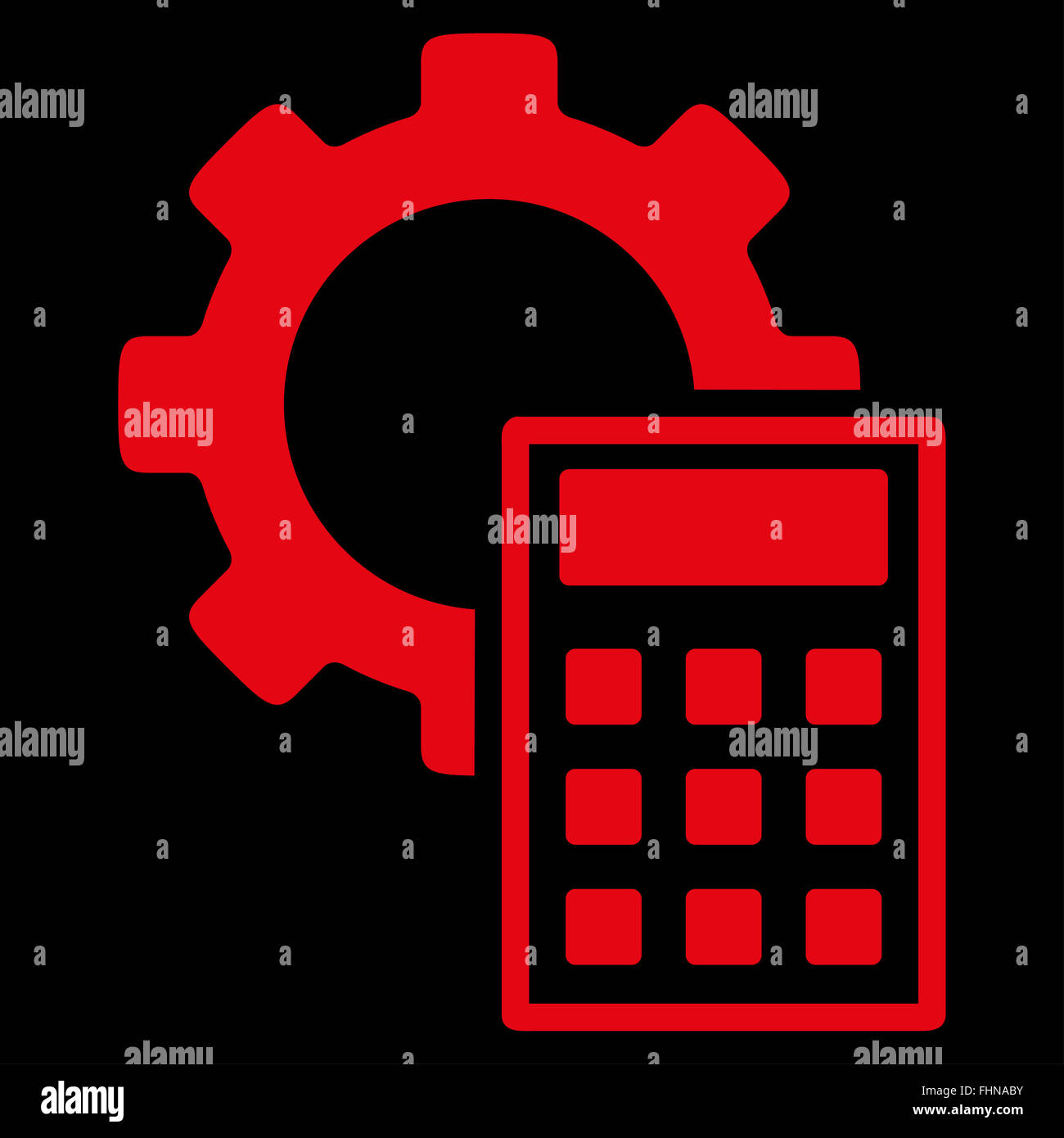 Engineering Calculations Flat Icon Stock Photo - Alamy