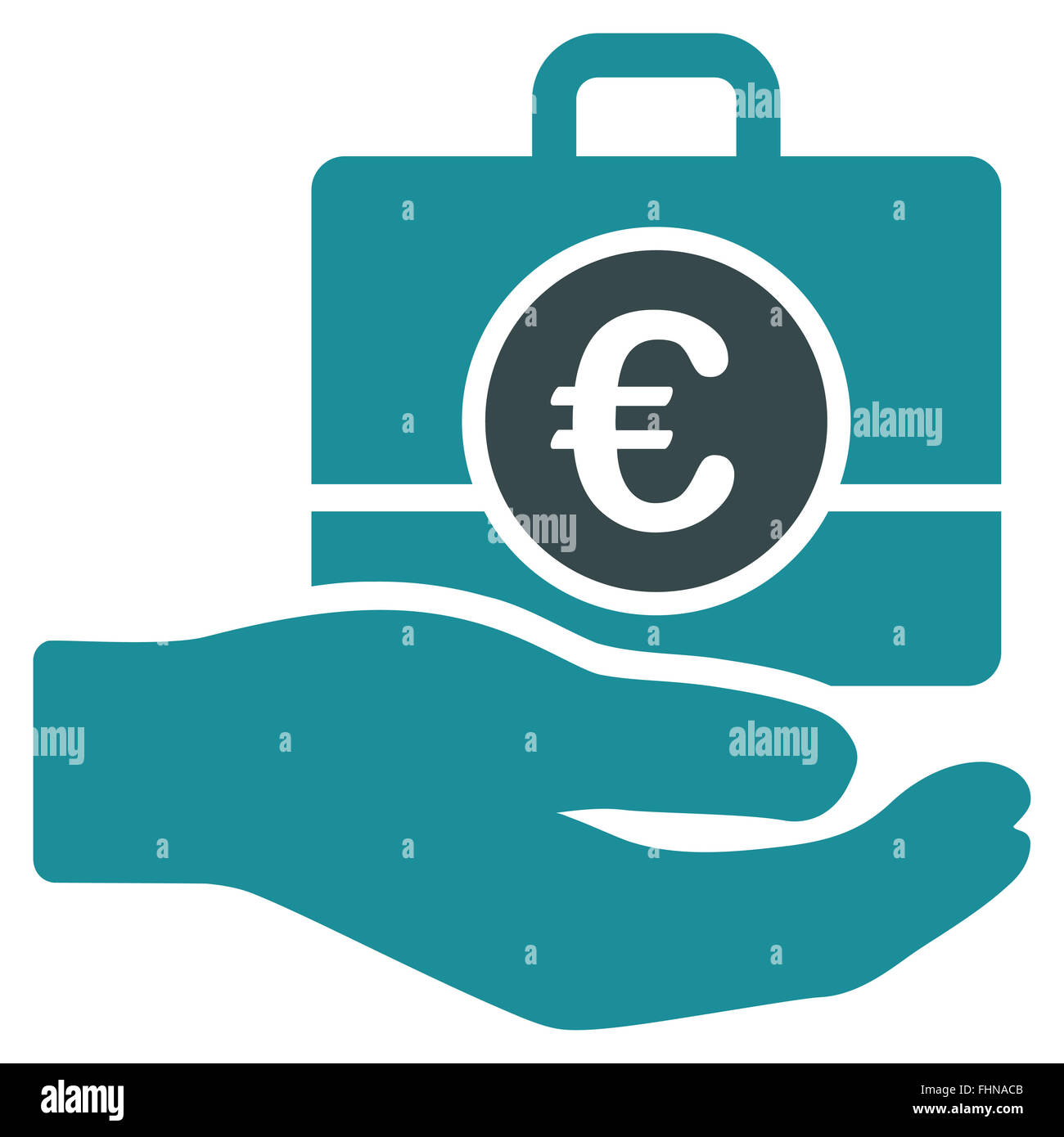 Euro Banking Service Icon Stock Photo - Alamy
