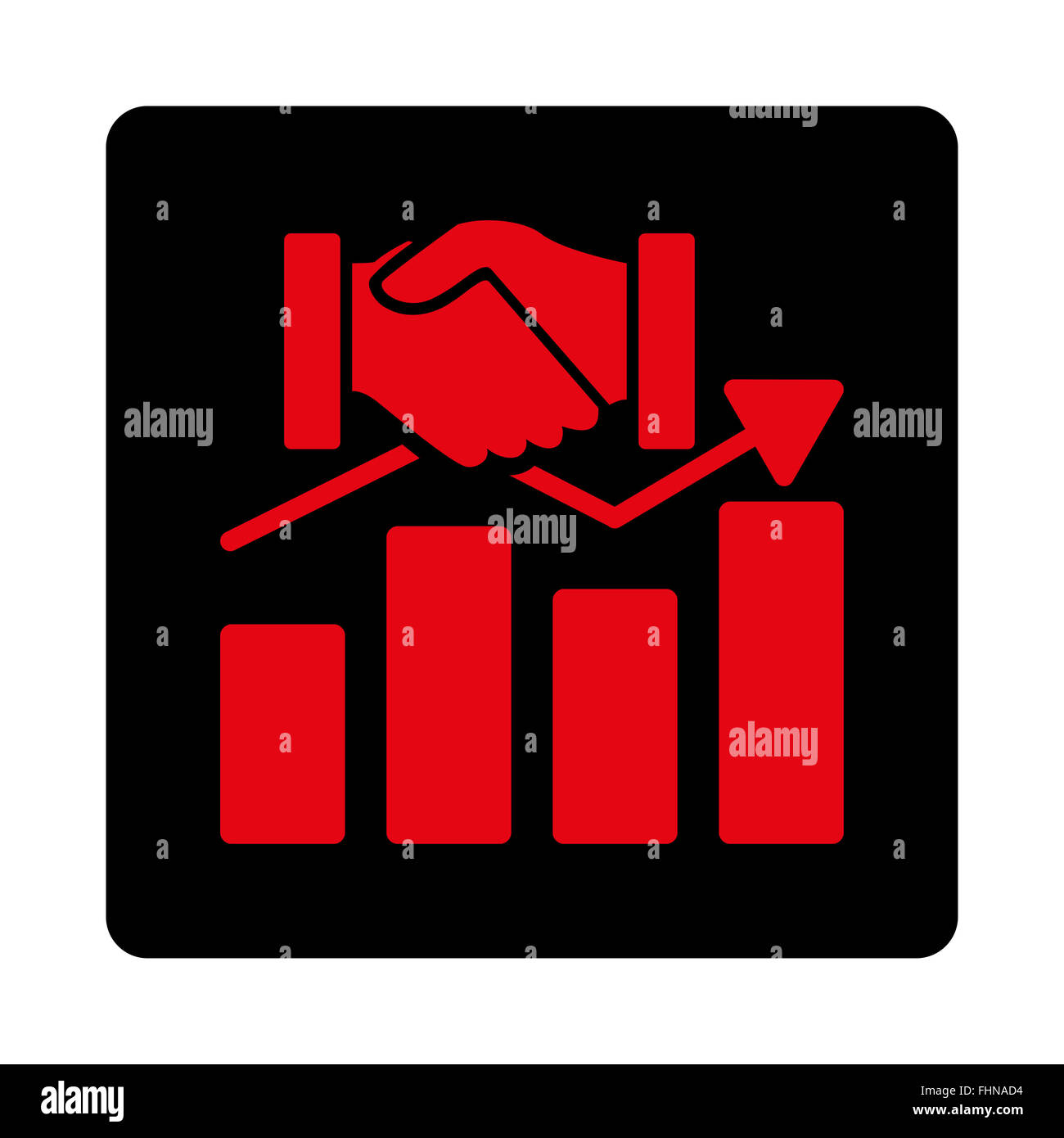 Acquisition Graph Icon Stock Photo - Alamy