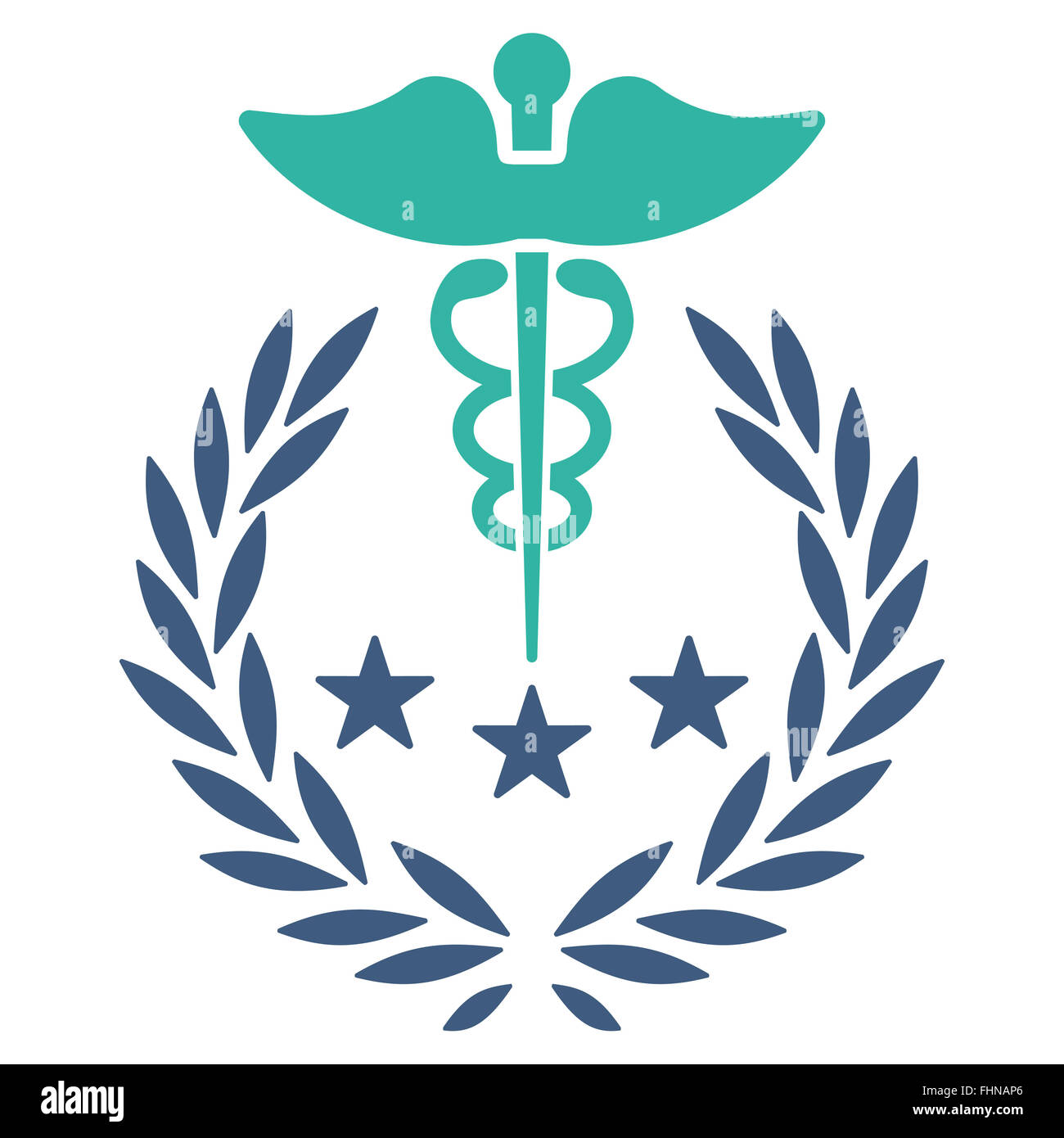 Caduceus Logo Icon Stock Photo - Alamy