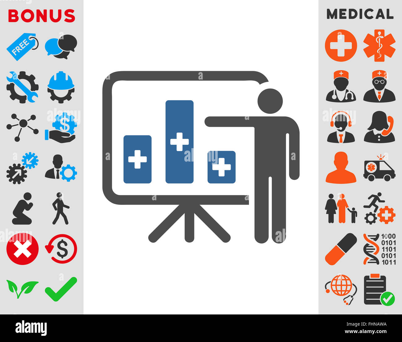 Medical Public Report Icon Stock Photo - Alamy