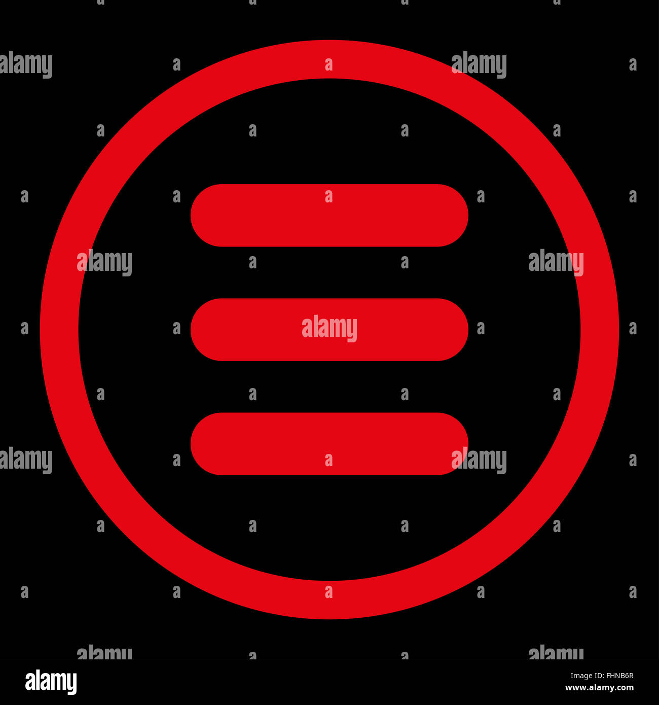 Stack flat red color rounded raster icon Stock Photo - Alamy