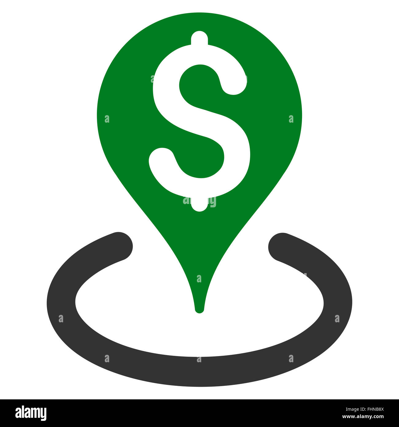 Bank Location Icon Stock Photo - Alamy
