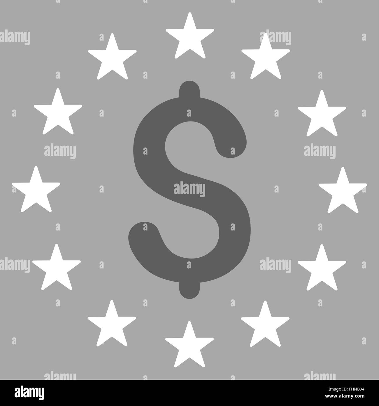 Dollar Stars Icon Stock Photo - Alamy
