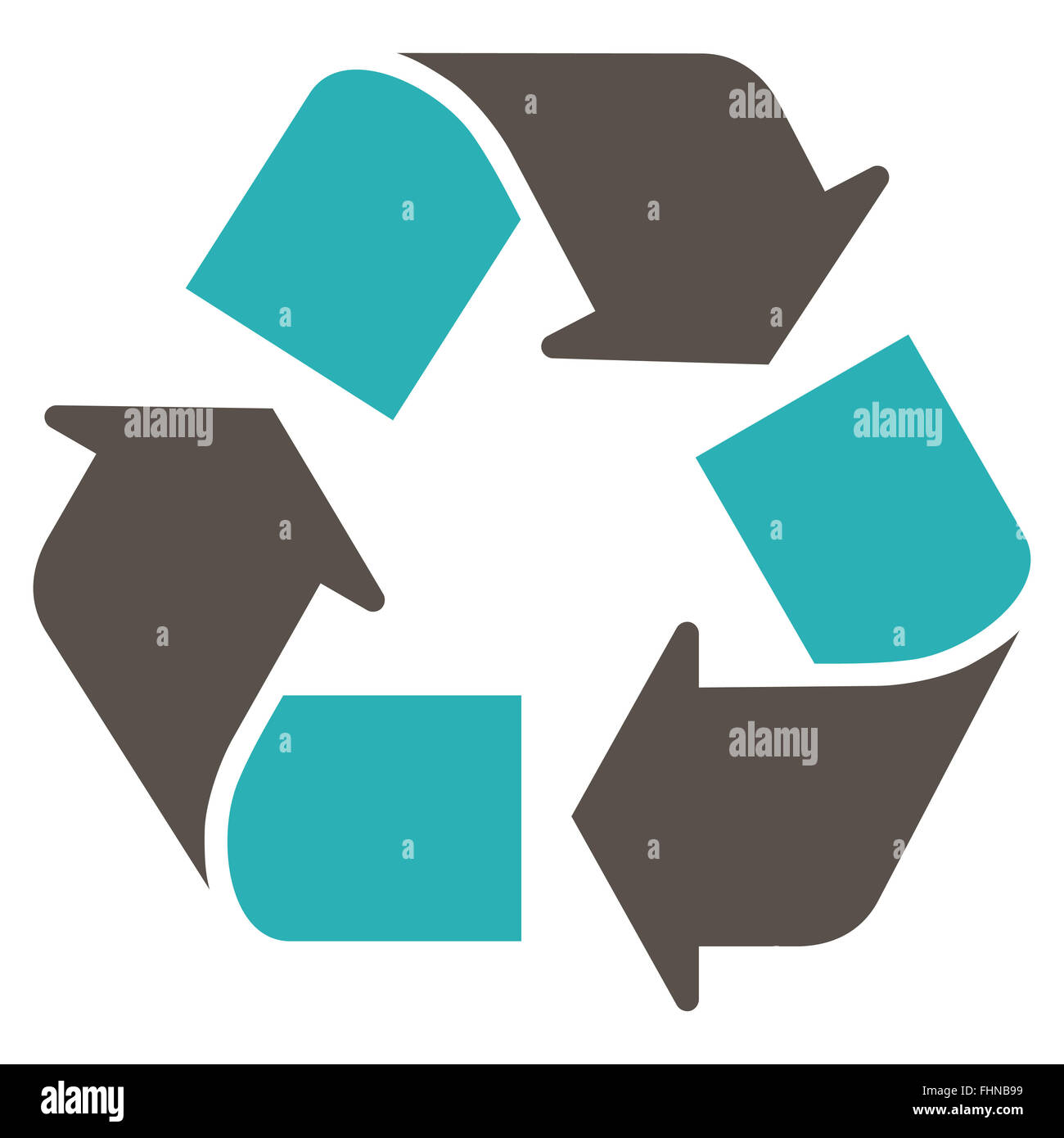 Recycle Flat Icon Stock Photo - Alamy