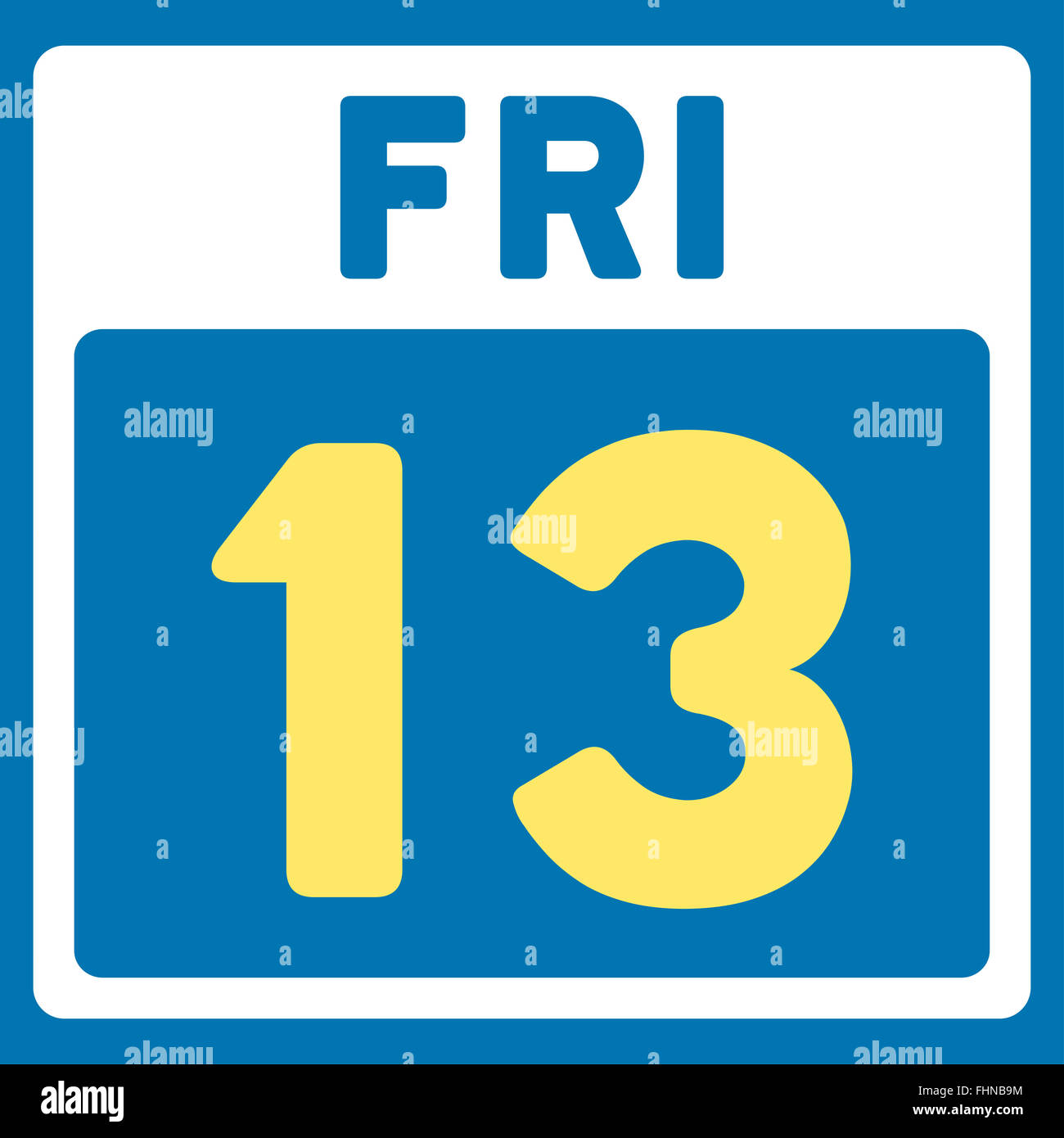 Friday 13 icon hi-res stock photography and images - Alamy