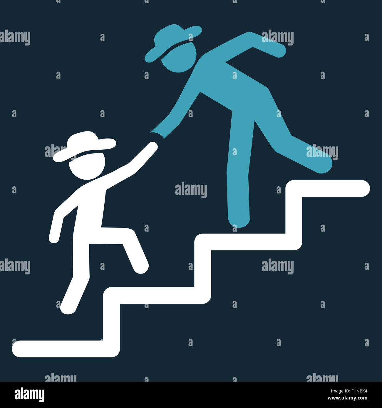 Human Figure Education Steps Icon Stock Photo - Alamy