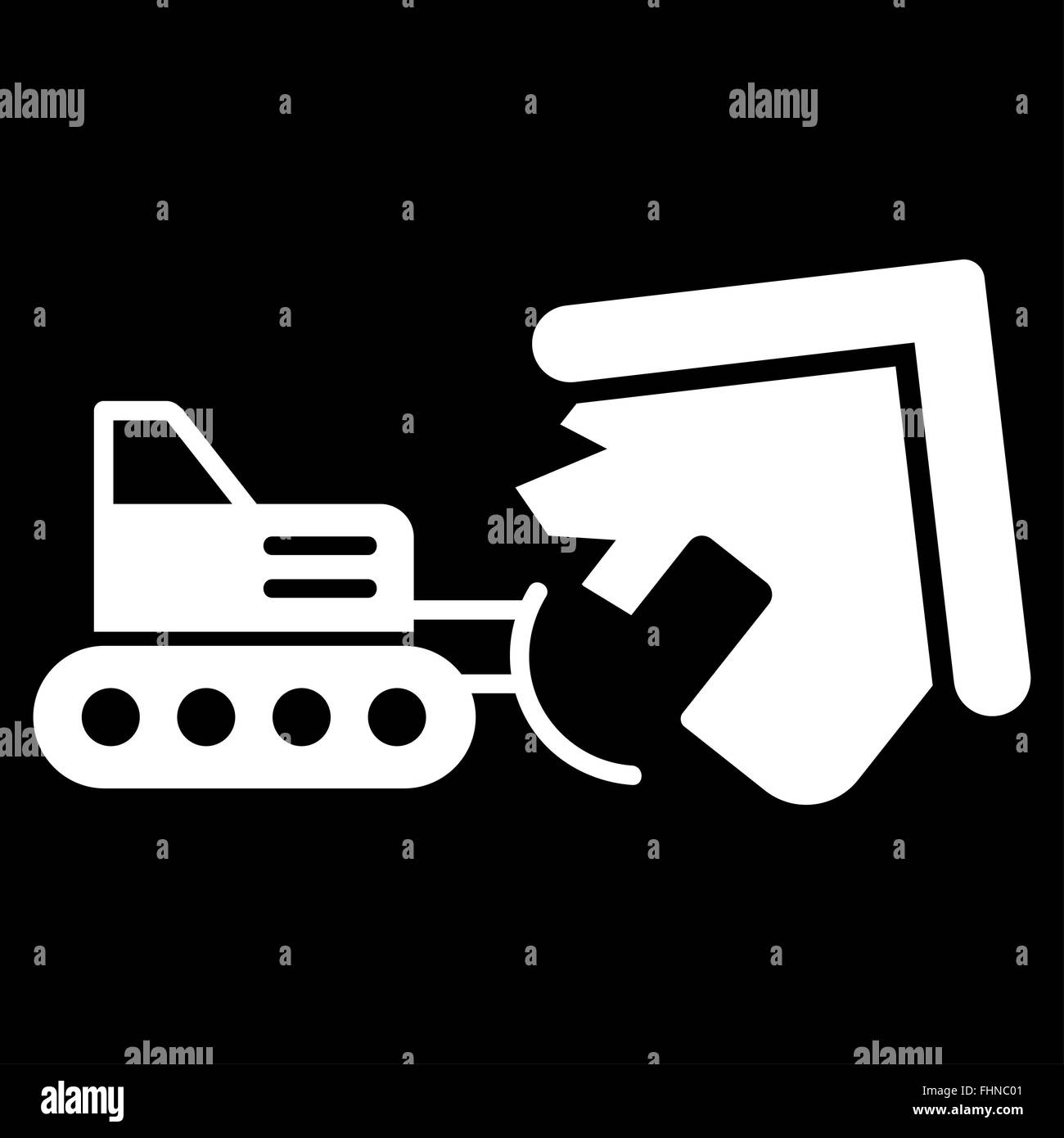 Demolition icon from Business Bicolor Set Stock Photo - Alamy