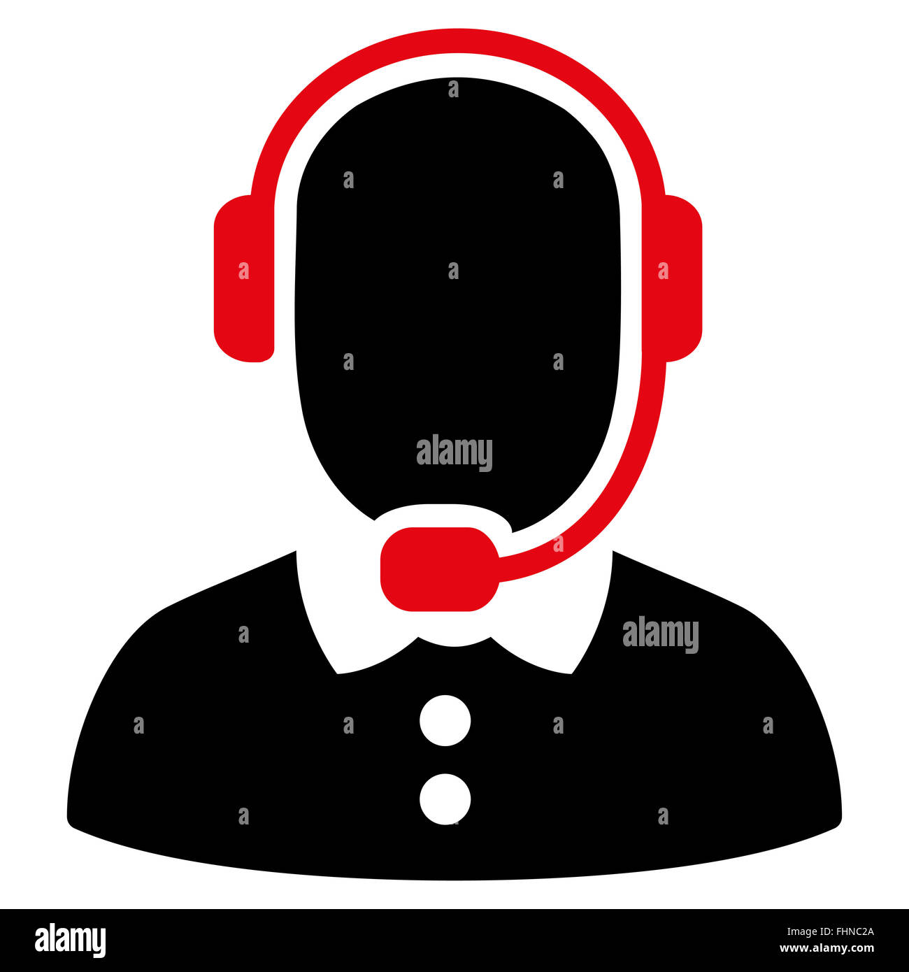 Call Center Operator Icon Stock Photo - Alamy