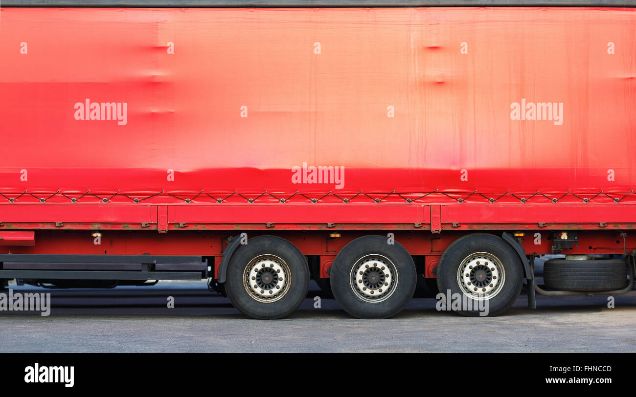 Big red truck hi-res stock photography and images - Alamy