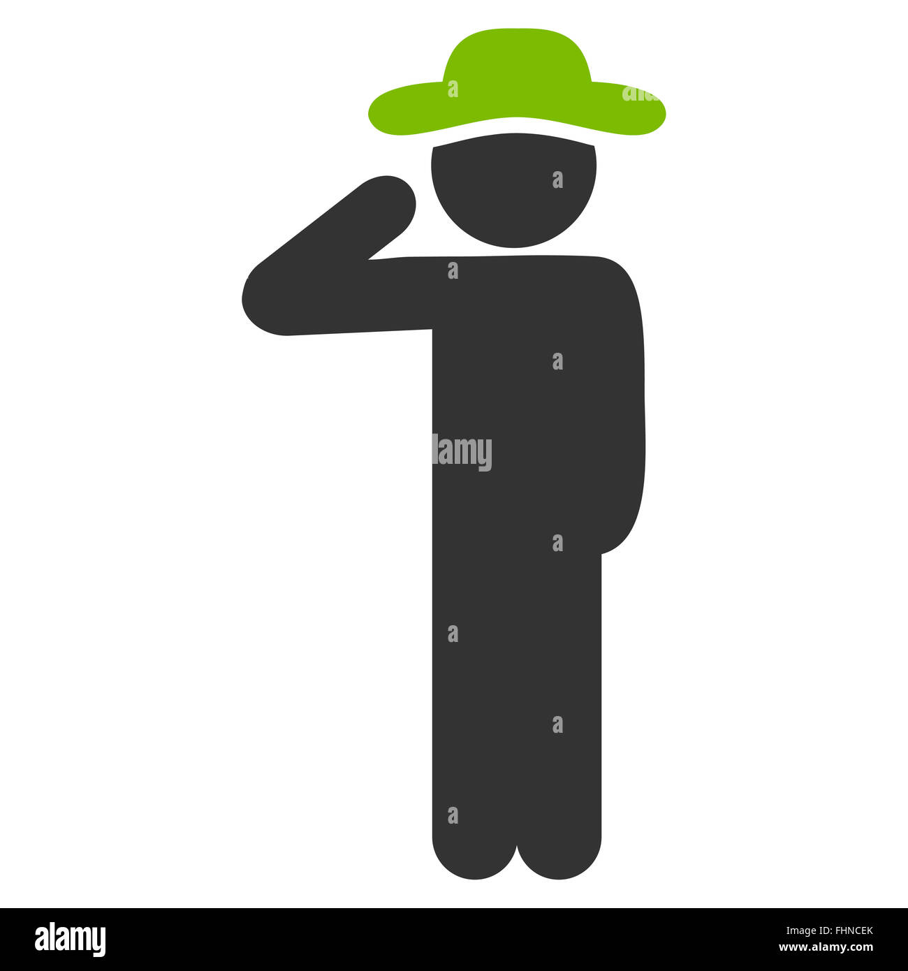Man Salute Icon Stock Photo - Alamy