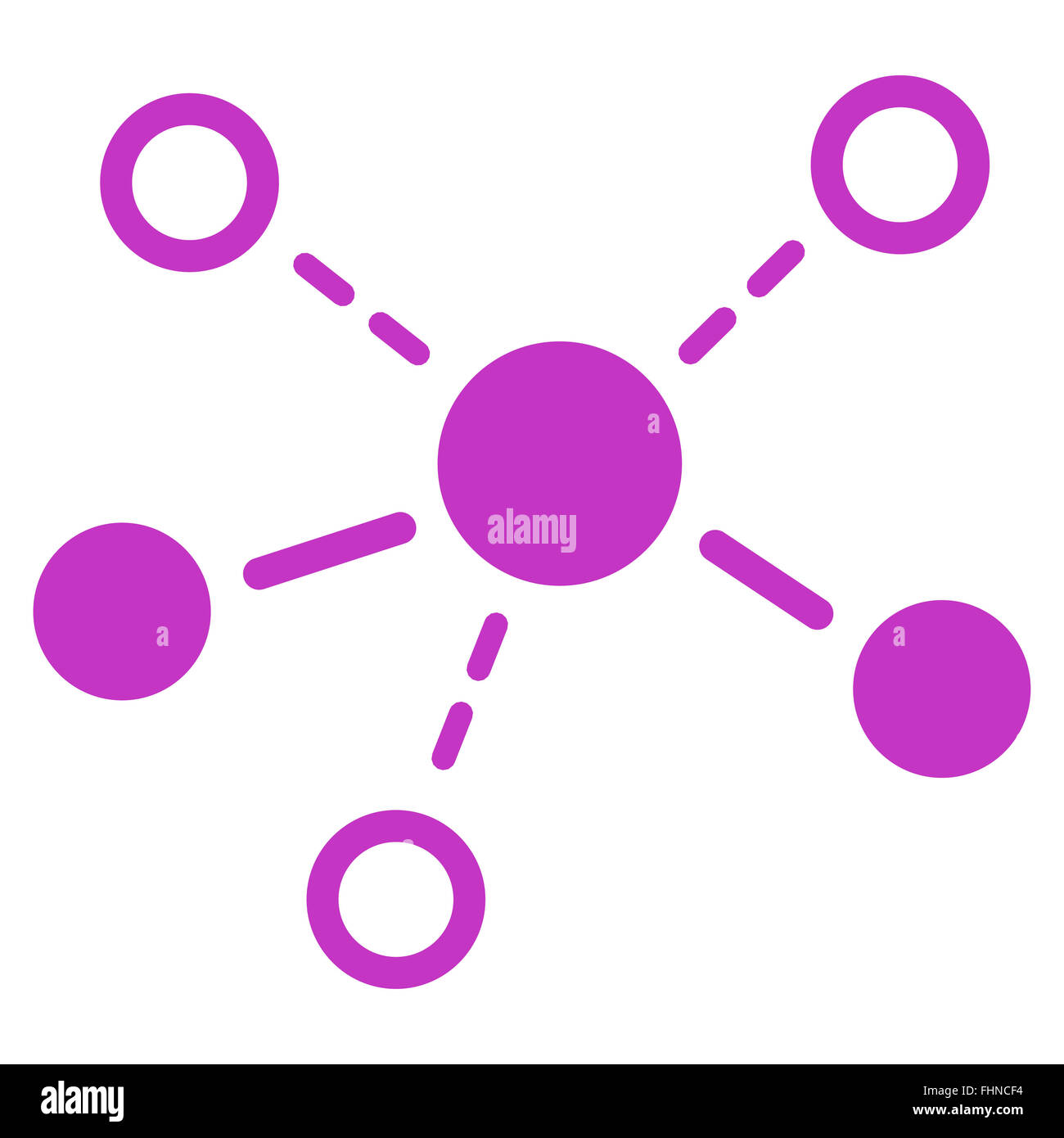 Atom structure glyph icon Cut Out Stock Images & Pictures - Alamy