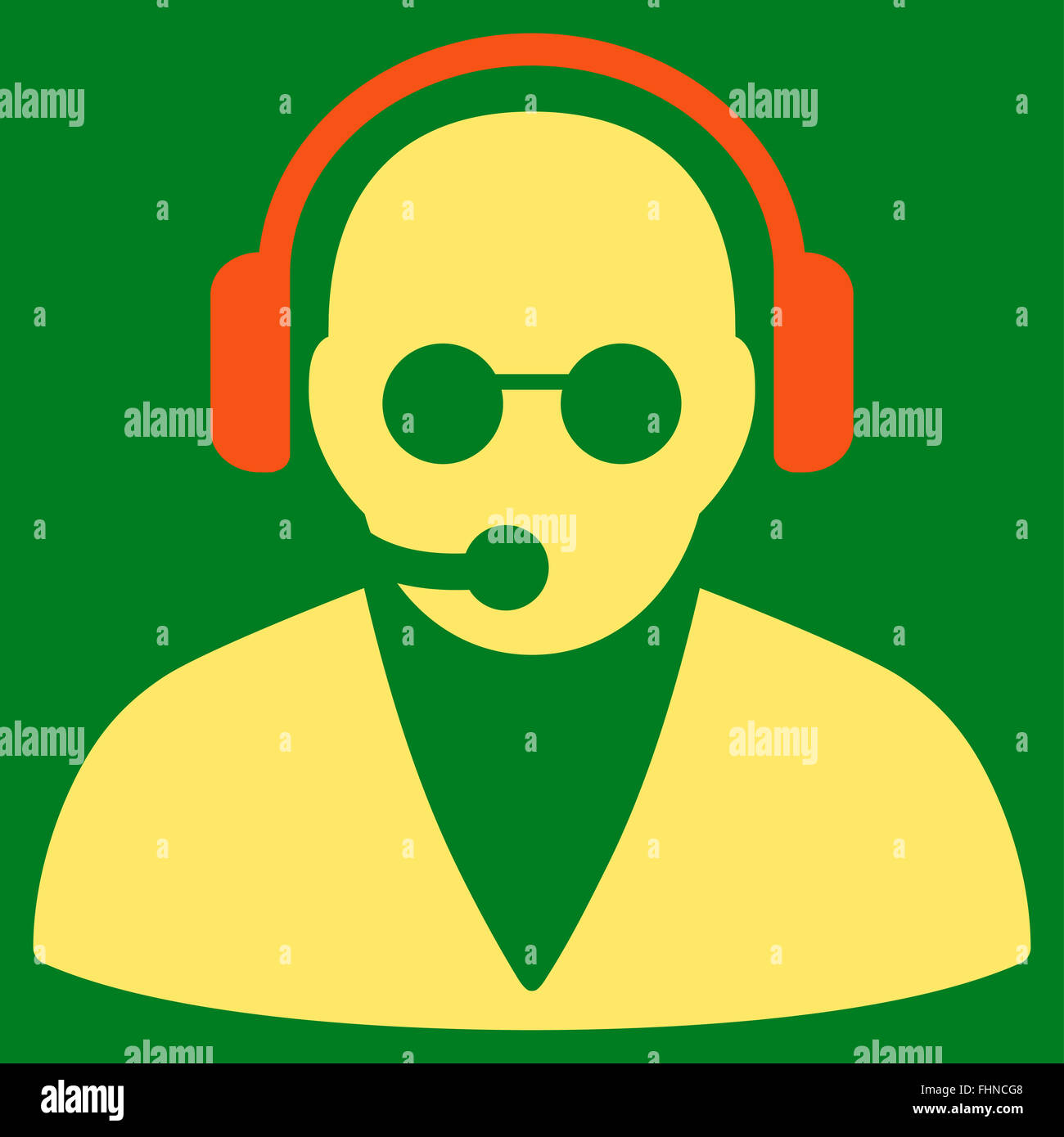 Support Operator Icon Stock Photo - Alamy