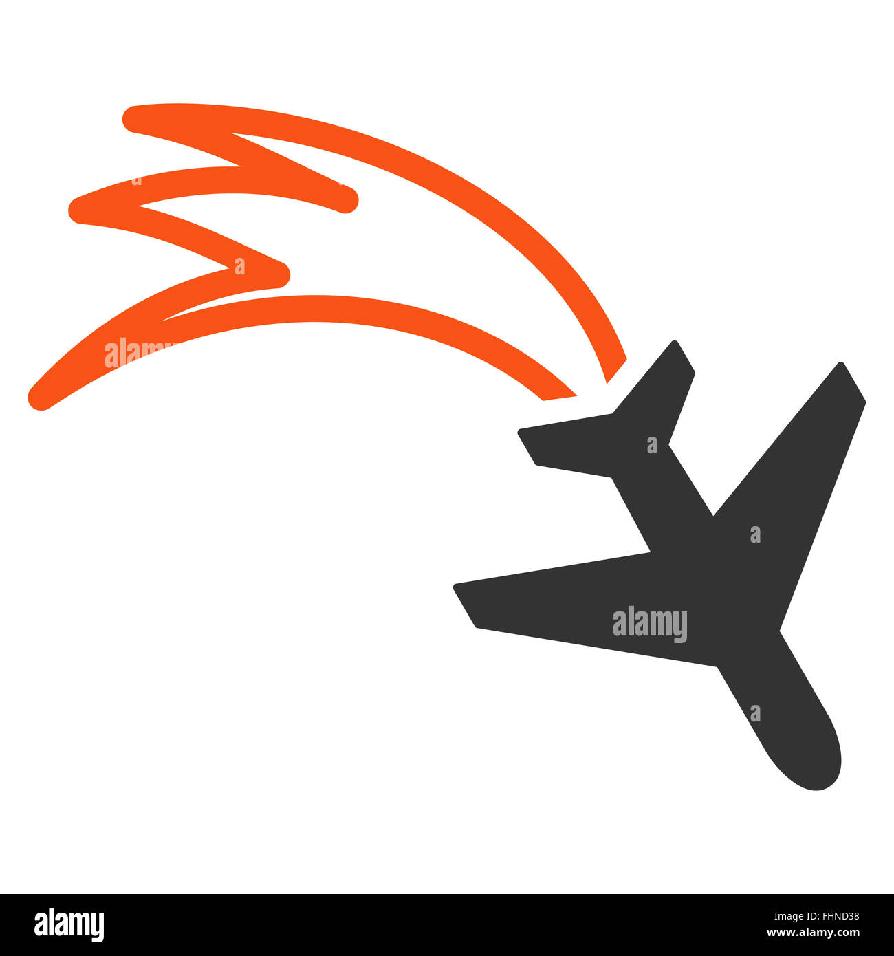 Falling Airplane Icon Stock Photo - Alamy