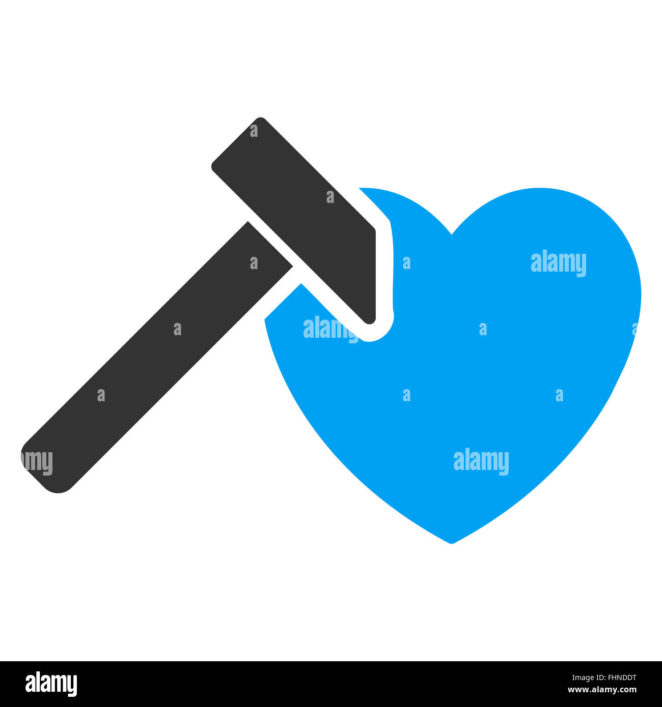 Heart Hummer Icon Stock Photo - Alamy