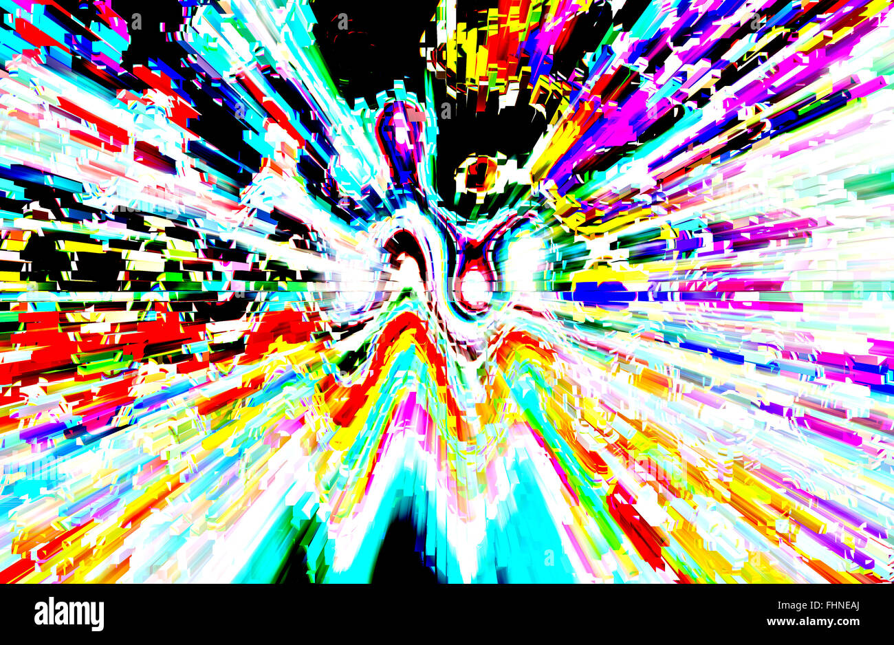 abstract multicolor color background with motion block blur Stock Photo ...