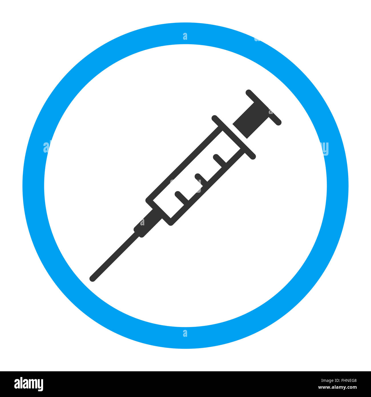 Empty Syringe Rounded Vector Icon Stock Photo - Alamy