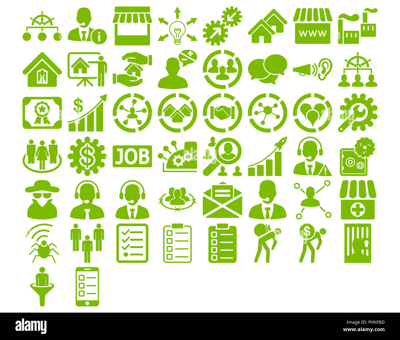 Business Icon Set Stock Photo - Alamy